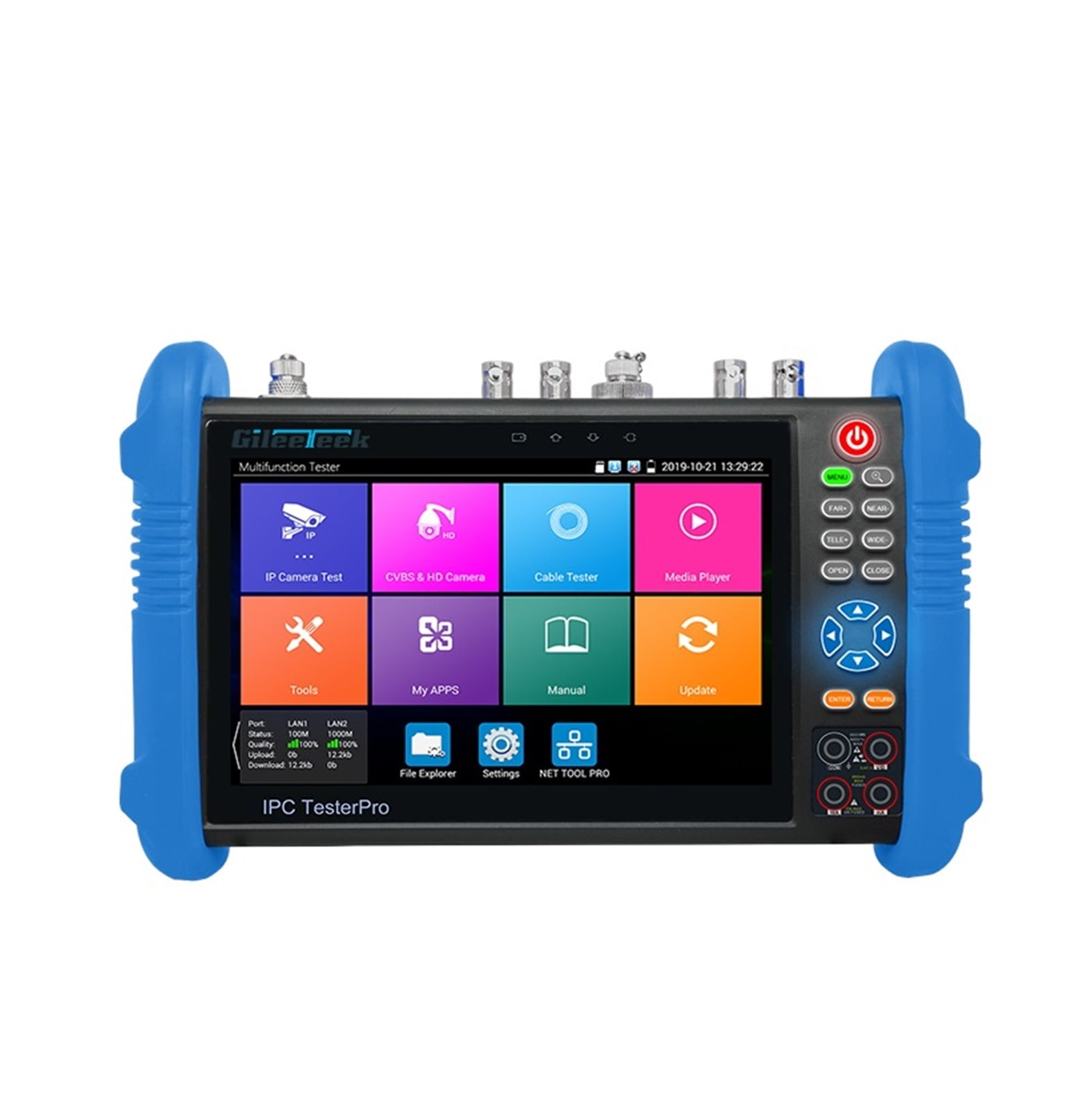 IPC-9800 7-inch IPS Touch Screen Monitor CCTV Tester With HD-TVI HD-CVI ...