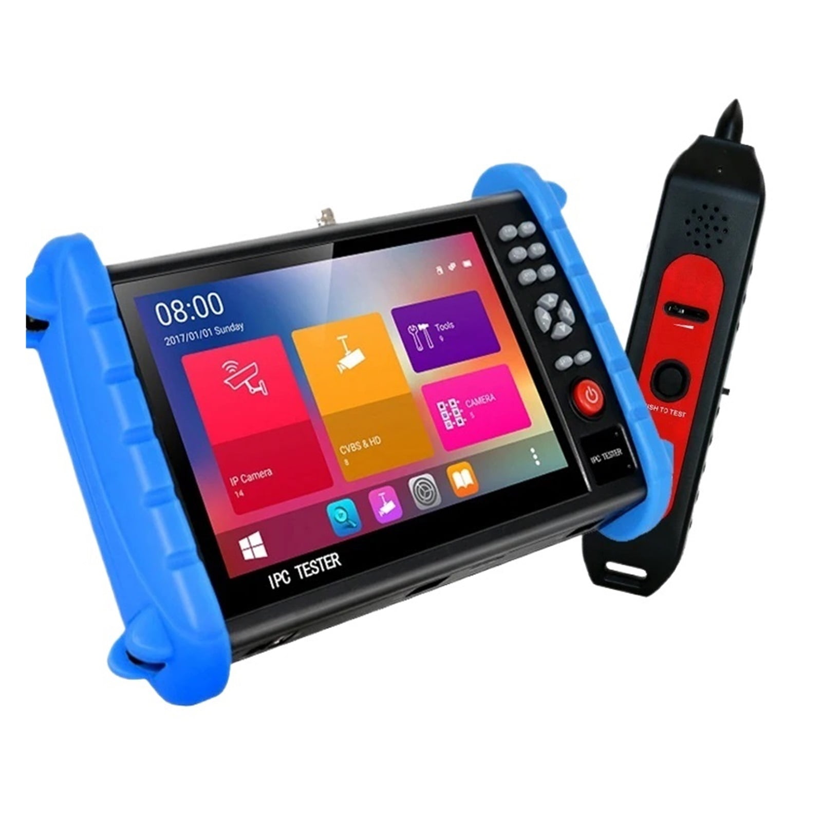 IPC-X IP Tester CCTV 7" 4K 1080P 8GB AHD Monitor 8MP TVI CVI AHD PTZ ...