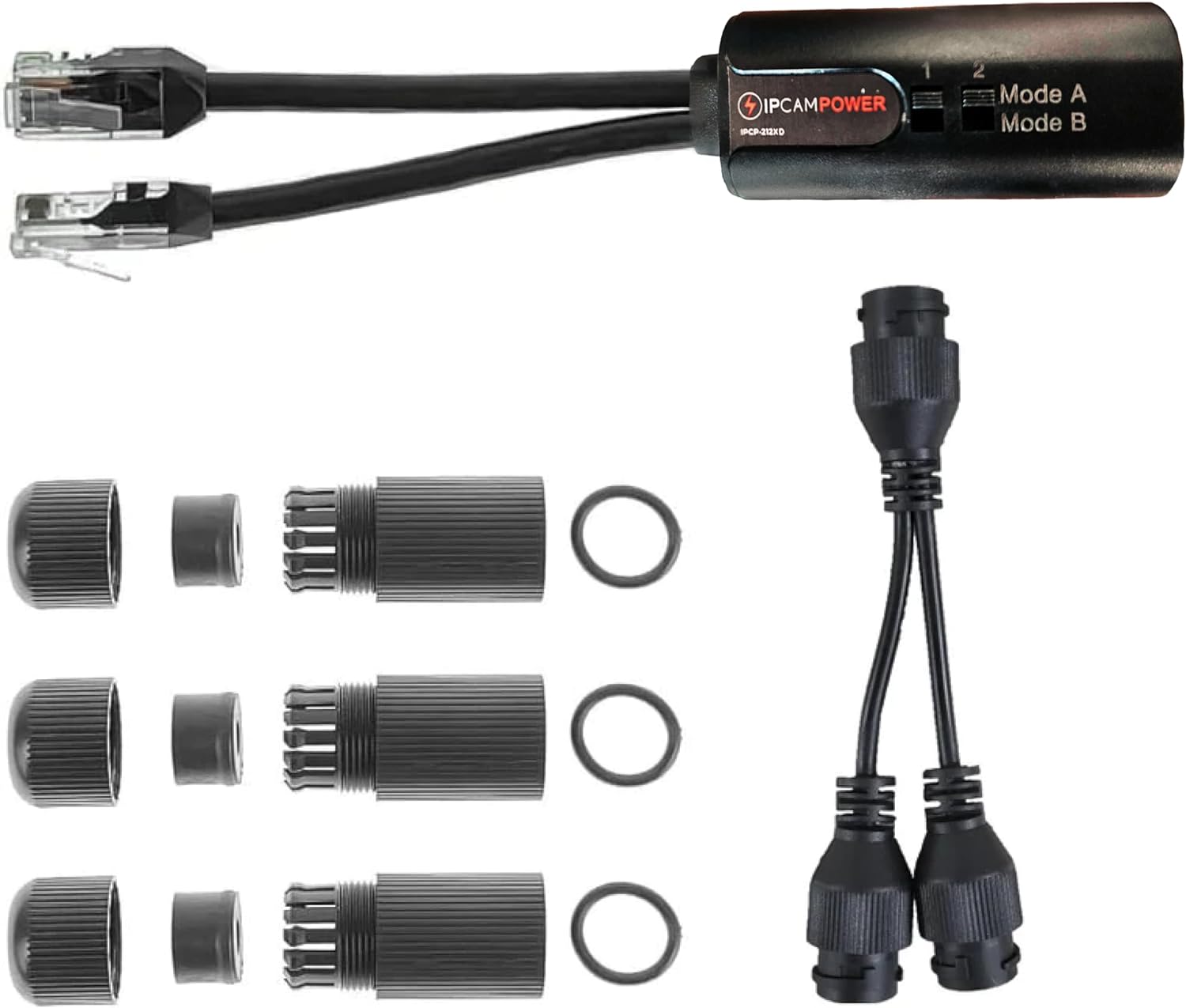 Marcuvmk Power Over Ethernet Passive Poe Adapter Injector+Splitter Kit ...