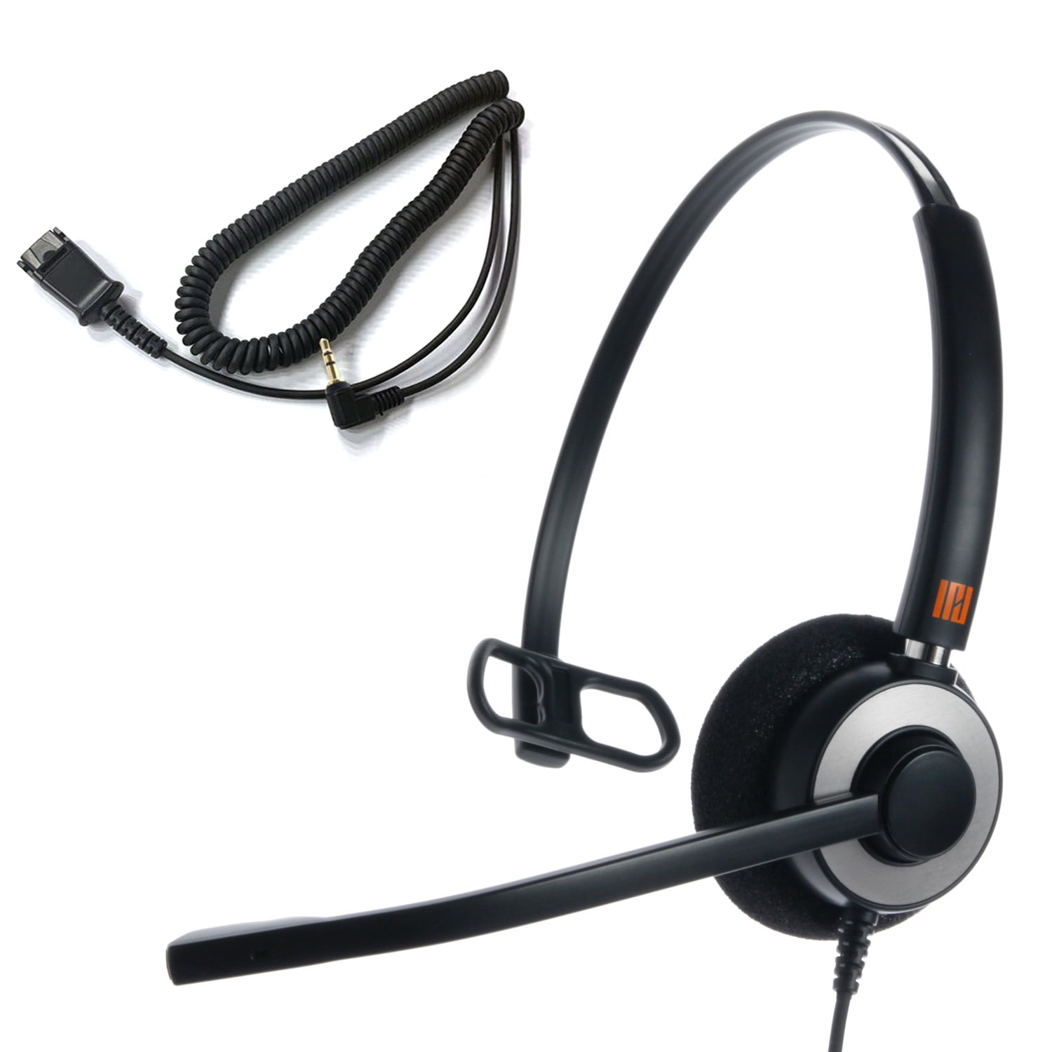IPD IPH-160Monaural Phone Headset with 2.5mm jack and Noise cancelling ...