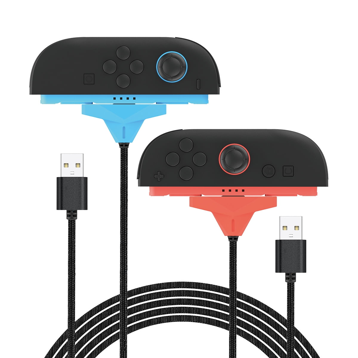 IPEGA 3M Nylon Braided Charging Cables for Nintendo Switch 2 Joy-Con (2 ...