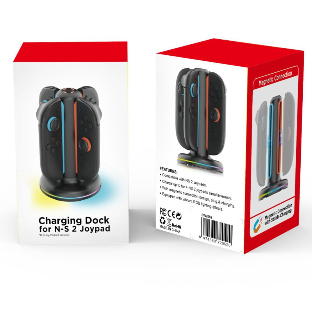 IPEGA 4-in-1 Charging Dock for Nintendo Switch 2 Joy-Con Controllers ...
