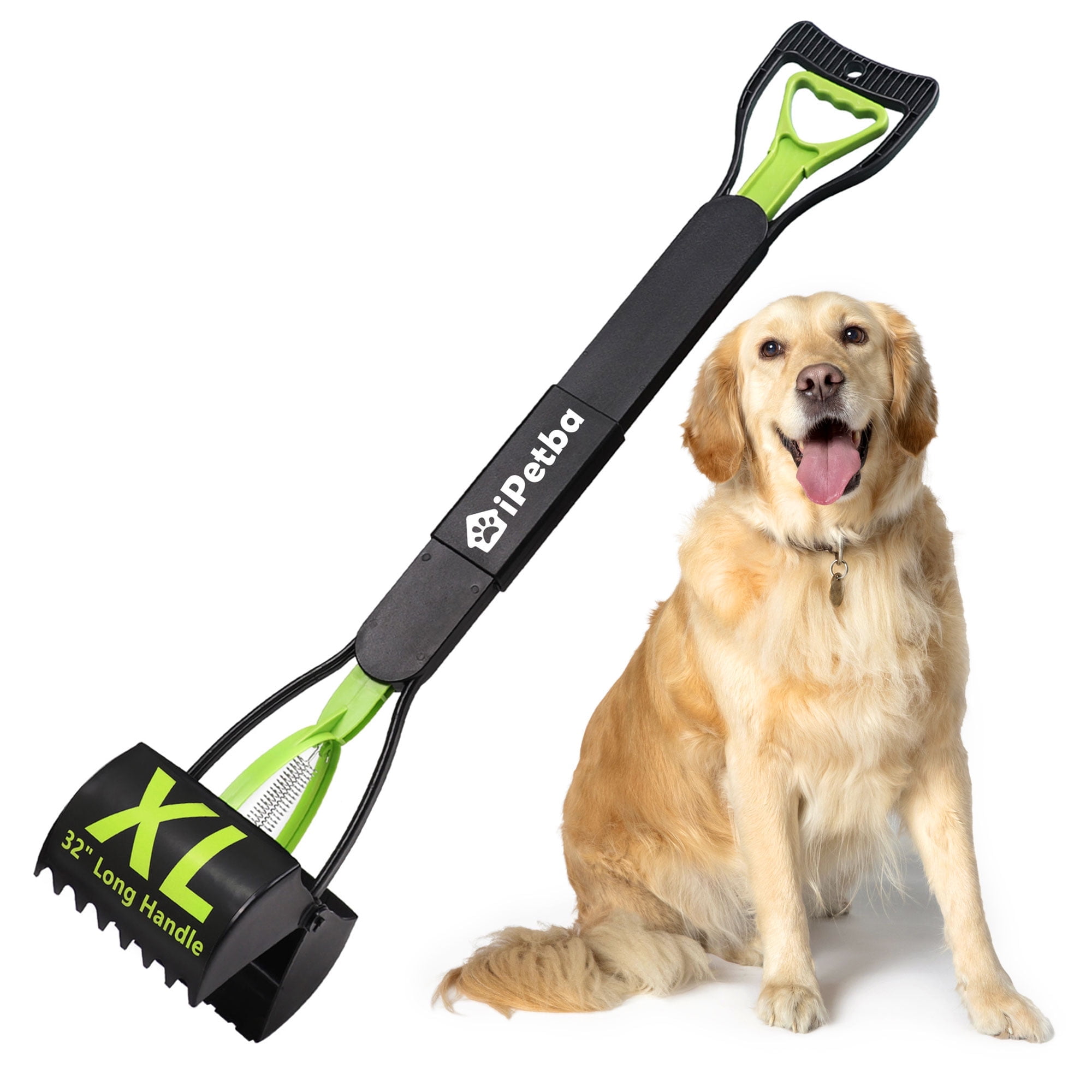 IPETBA 32" Pooper Scooper for Large Dogs Long Handle No Bending Pet ...