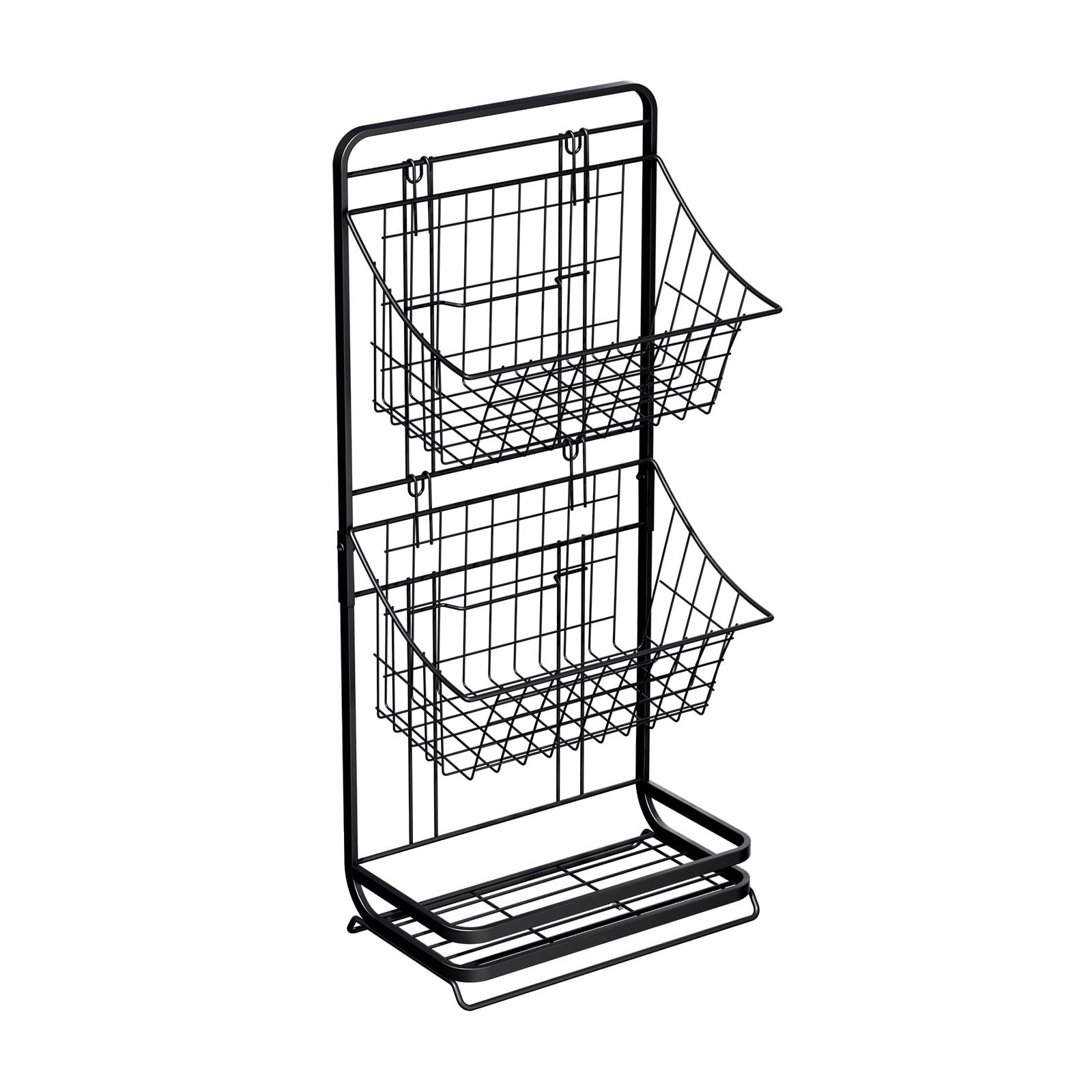 IPEWLEX 3-Tier Fruit Basket Stand - Sturdy Metal Kitchen Countertop ...