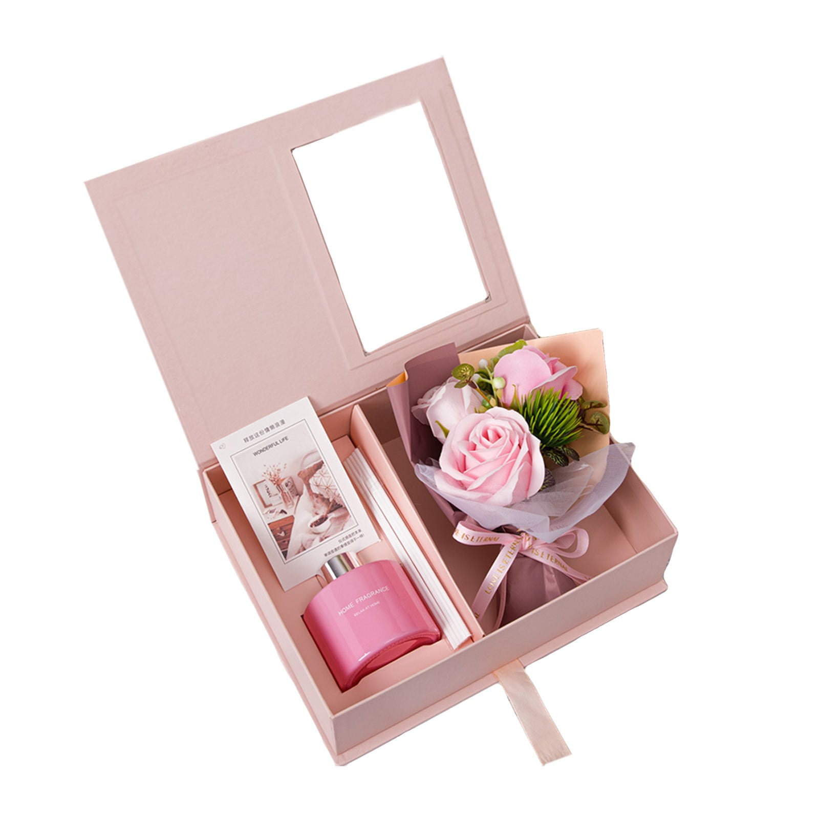 IPEWLEX Aromatherapy Rose Gift Box Set - Luxury Relaxing Spa Basket for ...