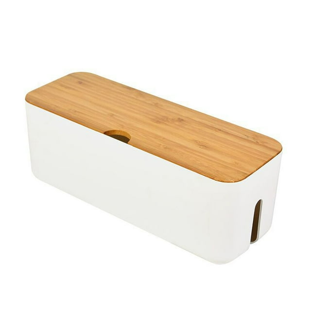 IPEWLEX Cable Management Box - Cord Organizer for Desk, TV, and ...