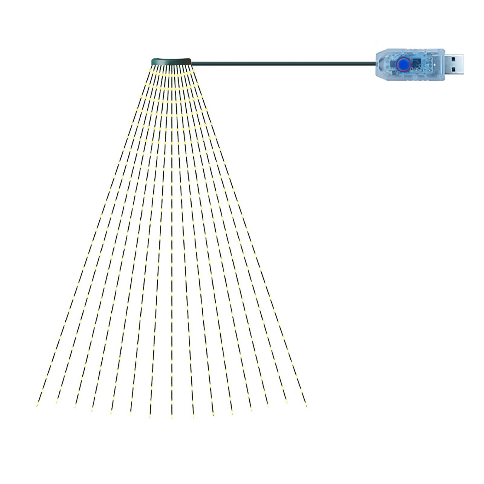 IPEWLEX Christmas Tree Decoration Light String with Remote Control,LED ...
