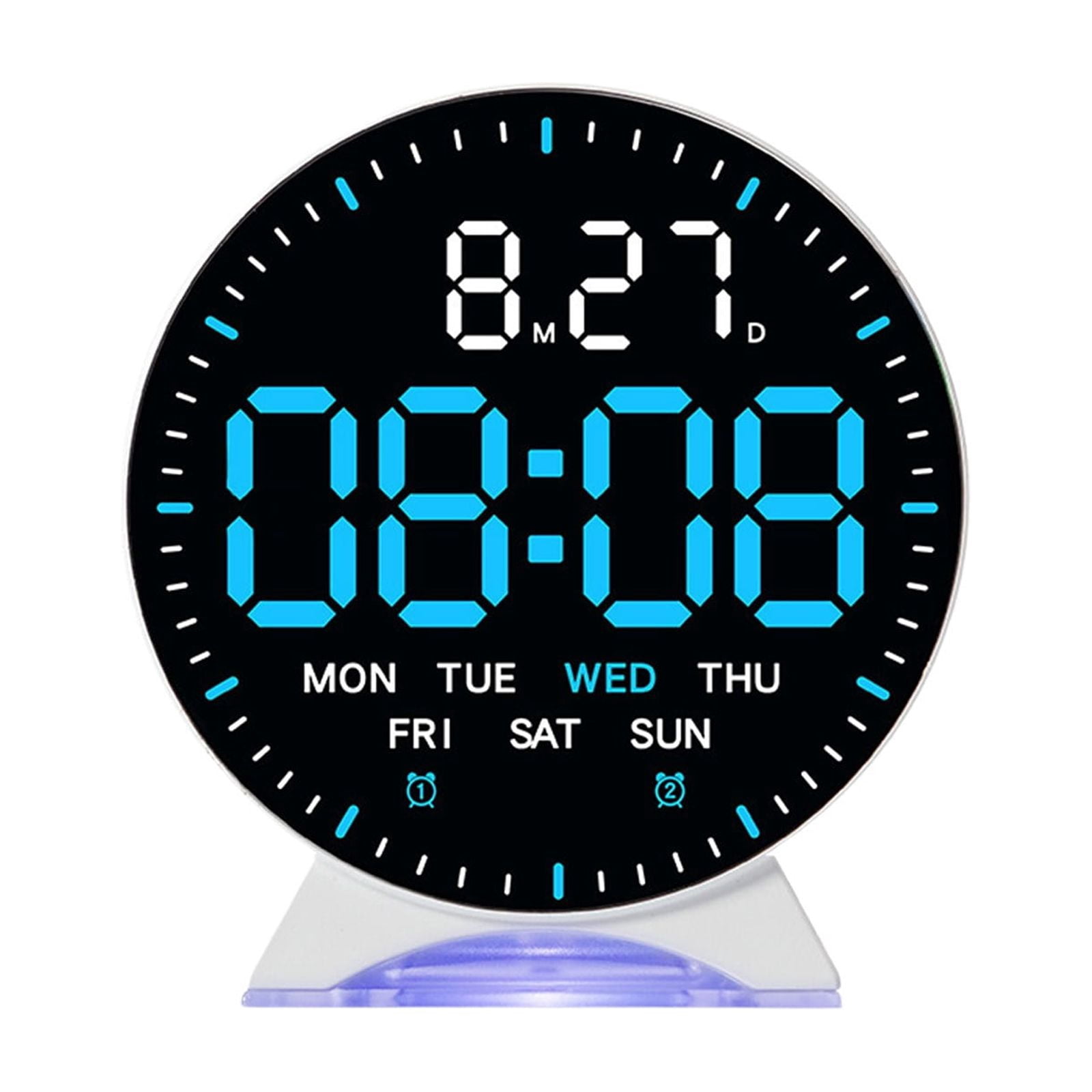 IPEWLEX Digital Clock Multi-Functional Alarm with Date, Temperature ...