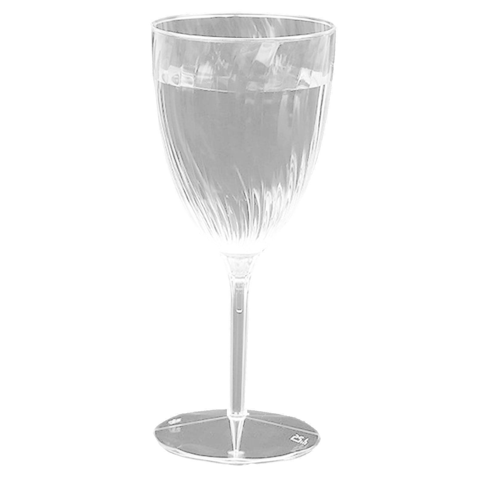 IPEWLEX Disposable Plastic Champagne Glasses 180ml High Stem Wine Cups ...