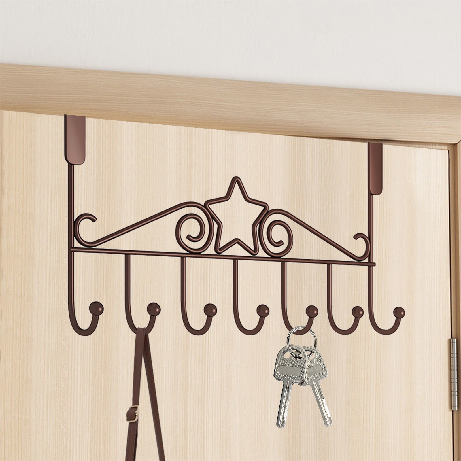 IPEWLEX Door Back Hook Hanging Rack - No-Drill, Space-Saving, Sturdy ...