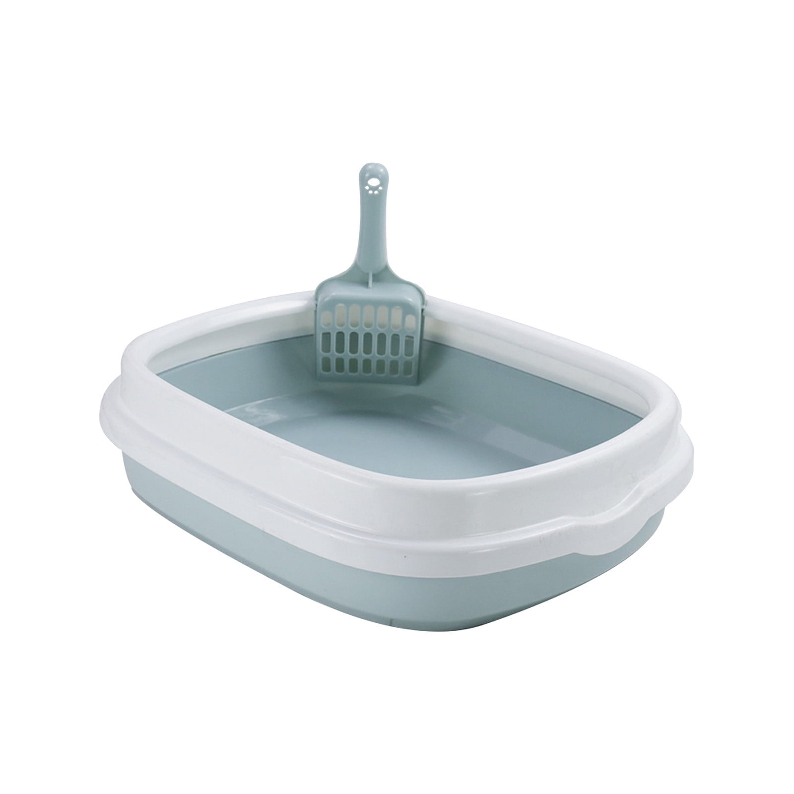 IPEWLEX Extra-Large Semi-Enclosed Cat Litter Box with Splash-Proof ...