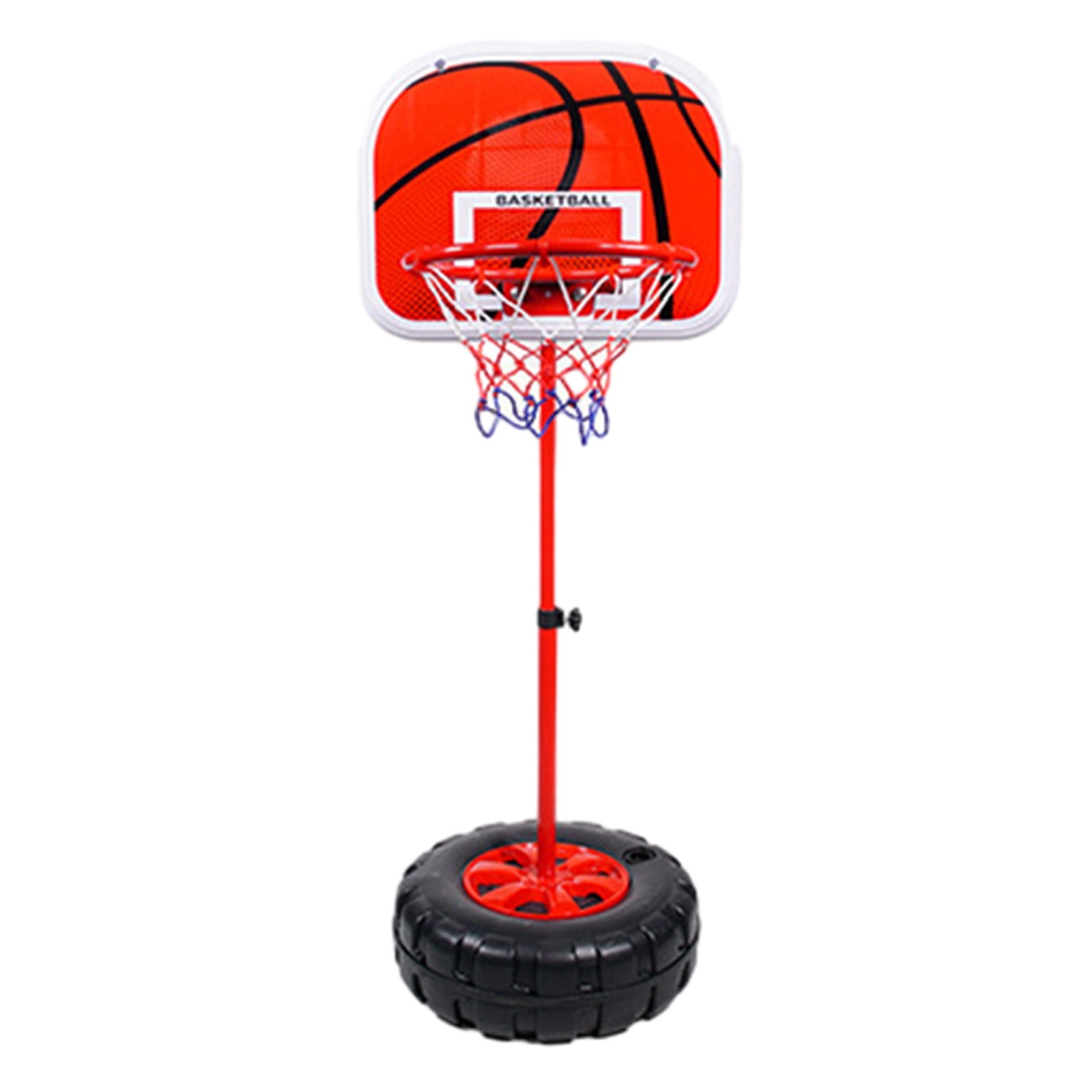 IPEWLEX Height-Adjustable Kids Mobile Basketball Hoop with Fillable ...