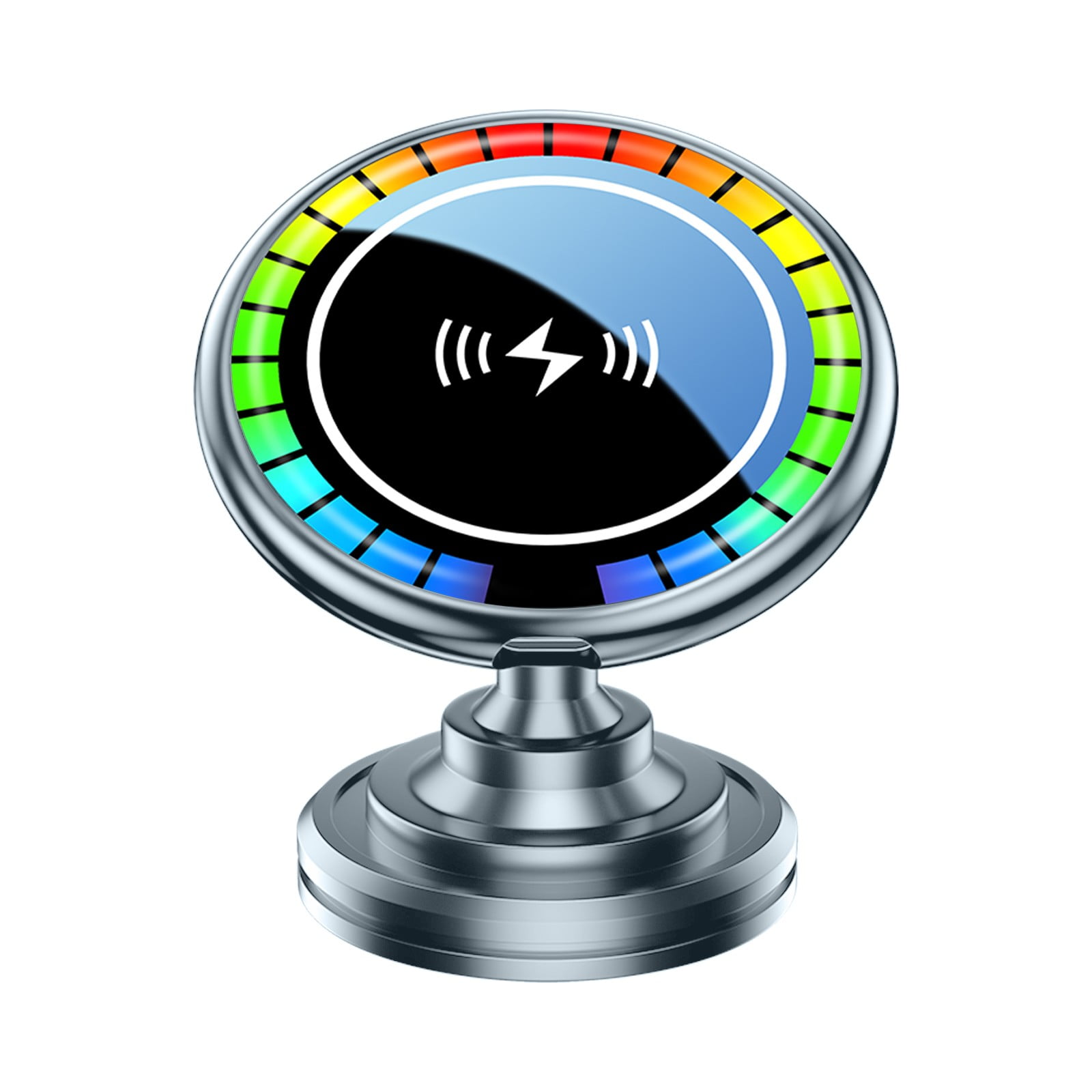 IPEWLEX Magnetic Wireless Car Mount Charger with Voice Control and ...