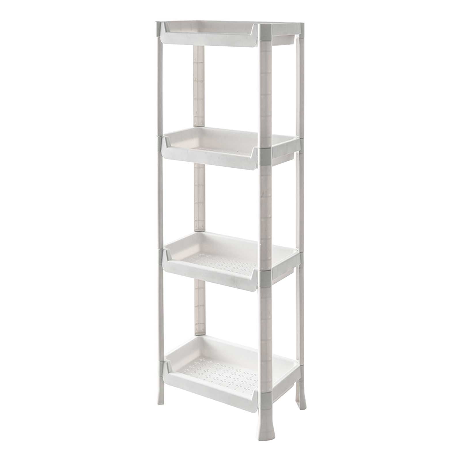 IPEWLEX Multi-Layer Plastic Storage Rack - Floor Standing Kitchen ...