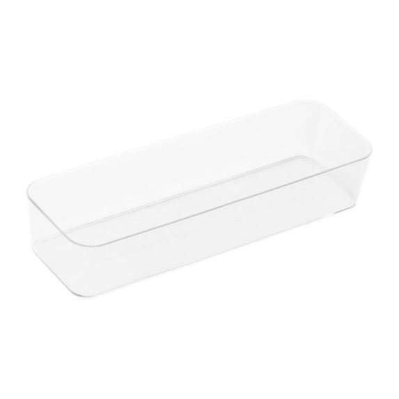 IPEWLEX Multi-Size Drawer Organizer: Transparent Rectangular Plastic ...