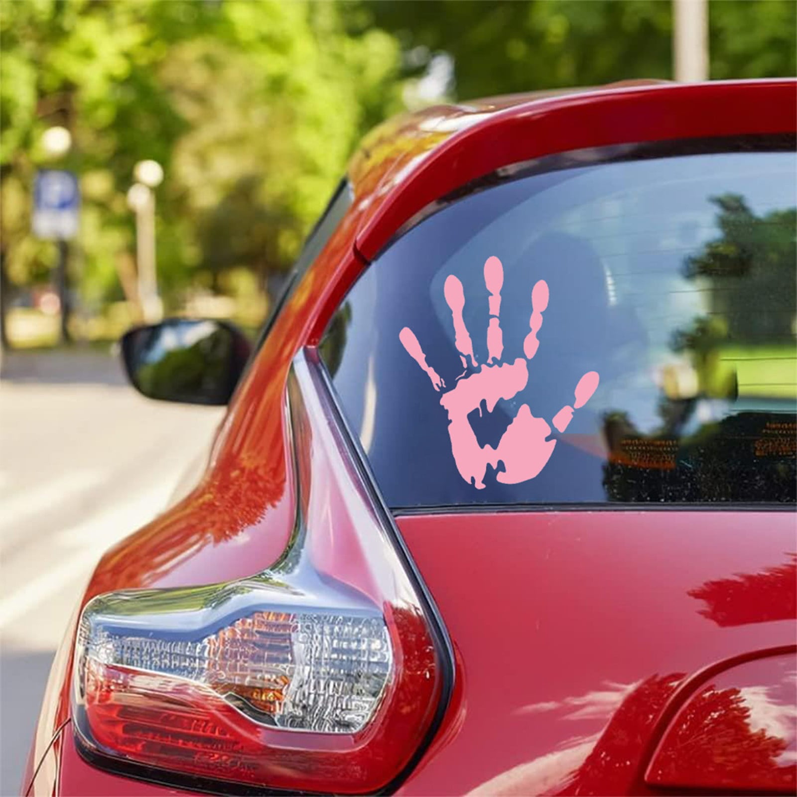 IPEWLEX Pink Car Window Stickers - Decorative Body Covers, Scratch ...