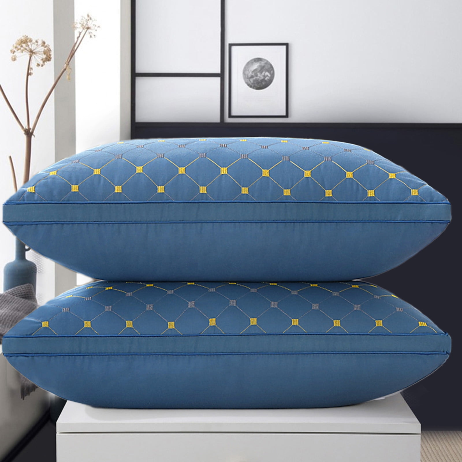 IPEWLEX Premium Square Bed Pillow,Bed Pillows for Sleeping Standard ...