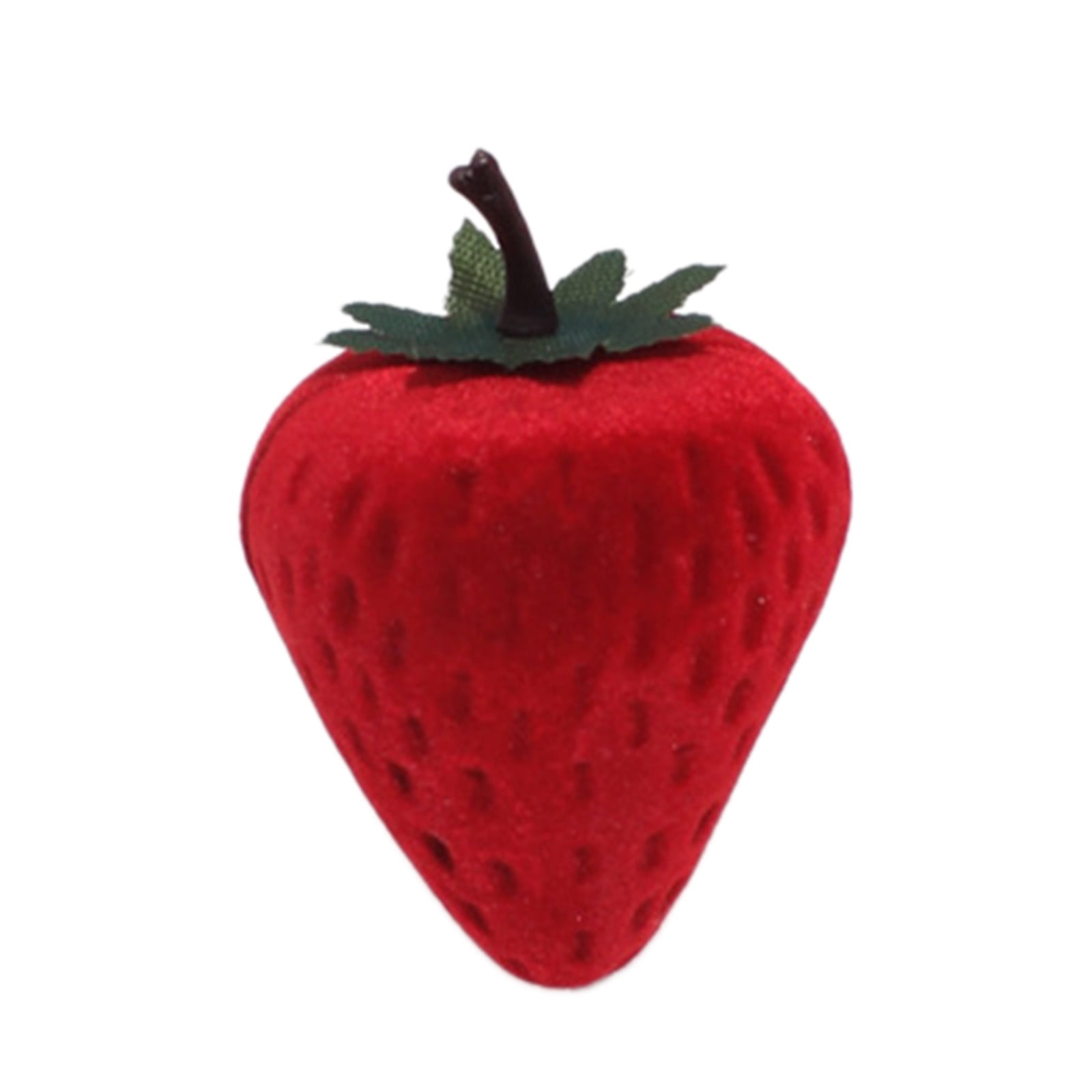 IPEWLEX Red Velvet Strawberry Ring Box: Mini Jewelry Organizer for ...