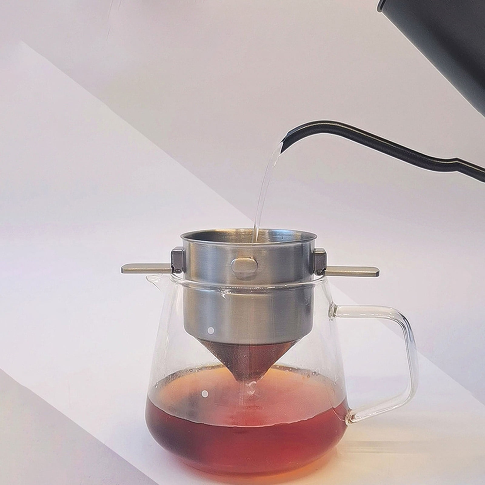 IPEWLEX Stainless Steel Coffee Filter, Fine Portable Hand Punch ...