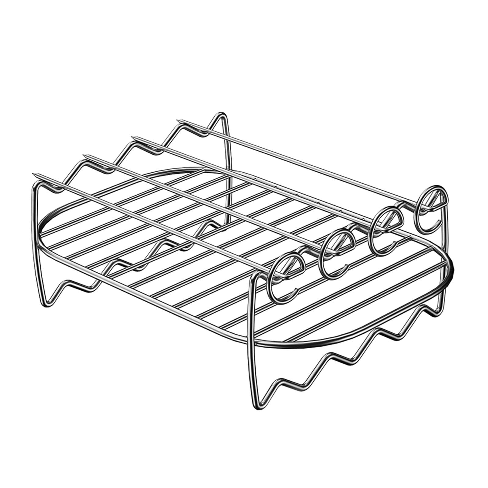 IPEWLEX Stainless Steel Turkey Roasting Rack for Grilling and Multi-Use ...