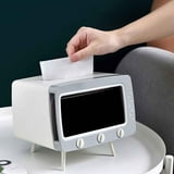 IPEWLEX TV Shaped Tissue Box with Phone Stand Function ...