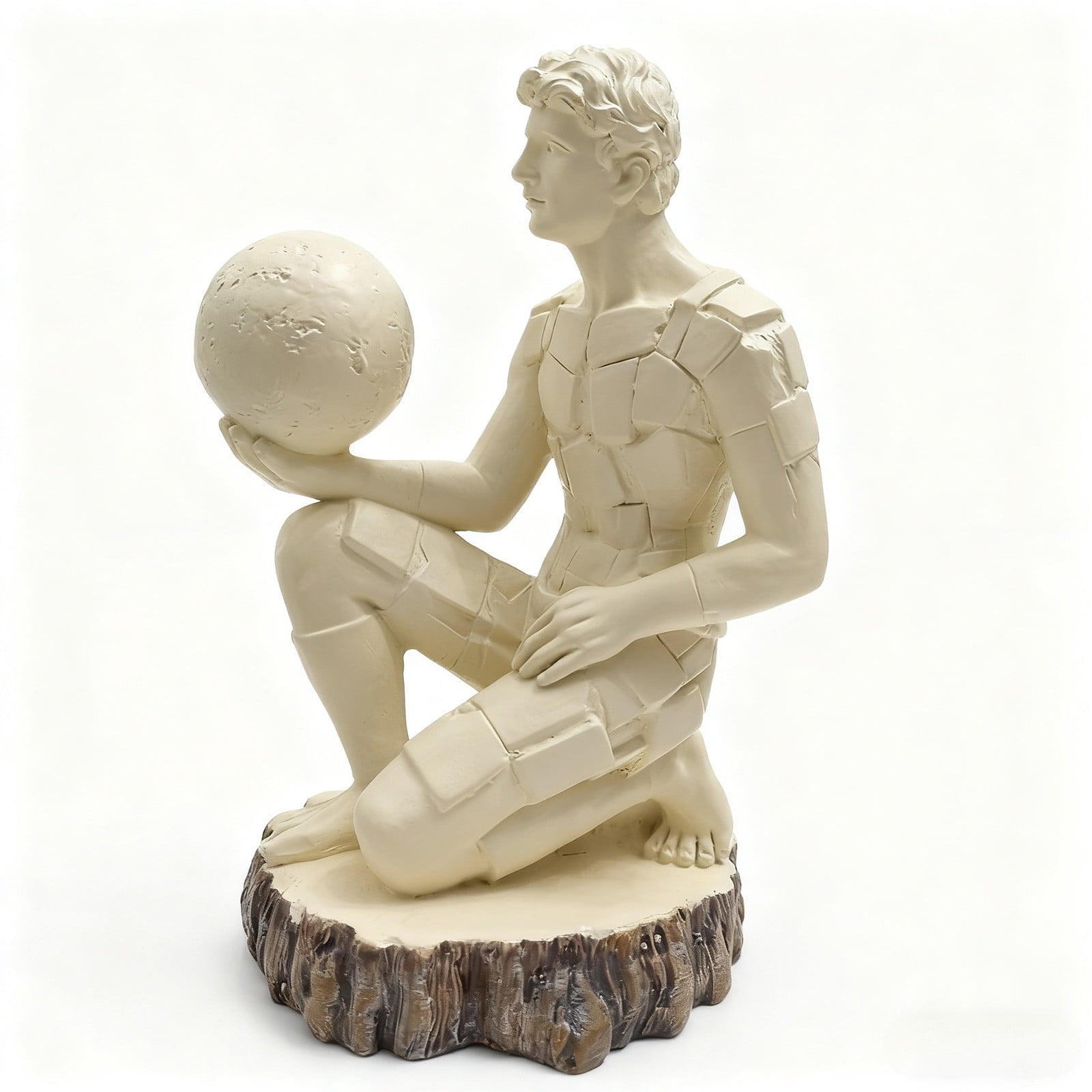 IPEWLEX Thinker-Inspired Resin Night Light Sculpture – Soft Warm LED ...
