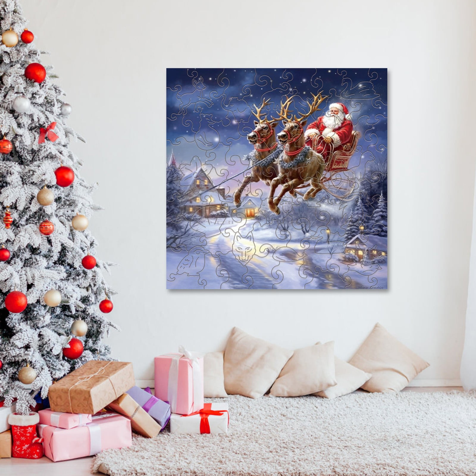 IPEWLEX Three Dimensional Irregular Alien Moving Creatures Wooden ...