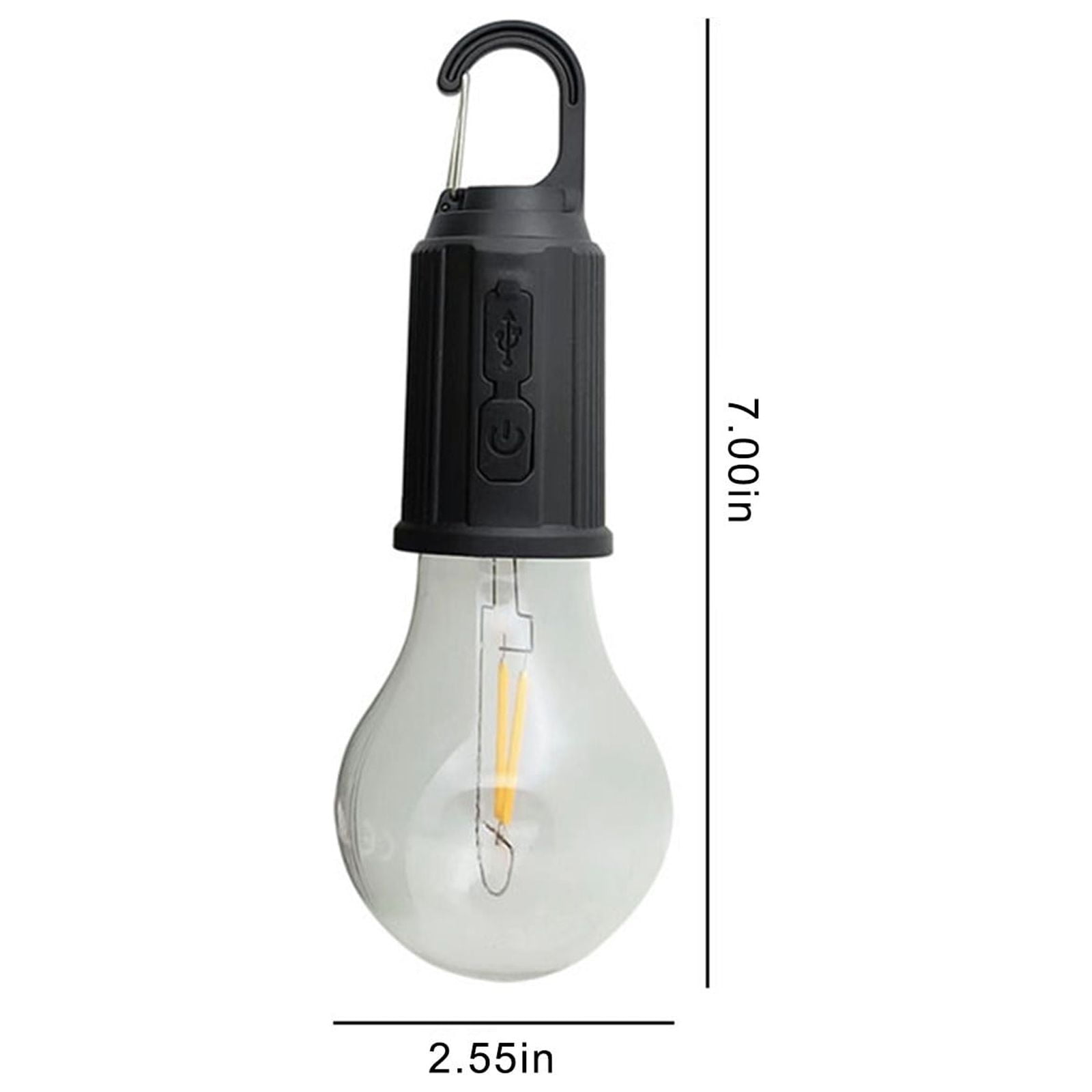 IPEWLEX USB Rechargeable Portable Bulb Lamp with 24-Hour Battery Life ...