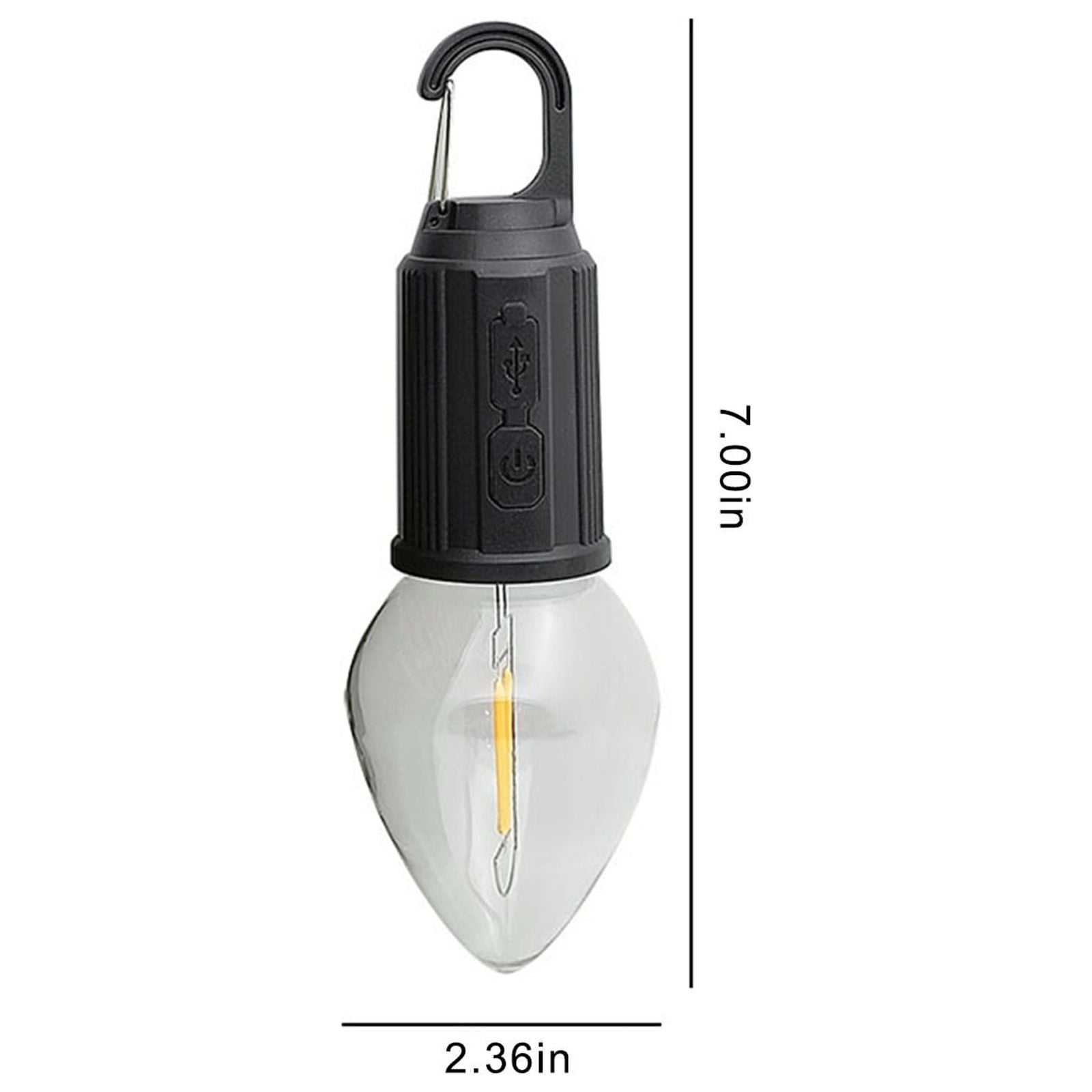 IPEWLEX USB Rechargeable Portable Bulb Lamp with 24-Hour Battery Life ...