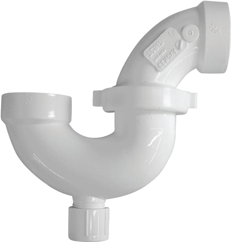 Canplas 193231A P-Trap, 1-1/2 in, Hub, PVC - Walmart.com