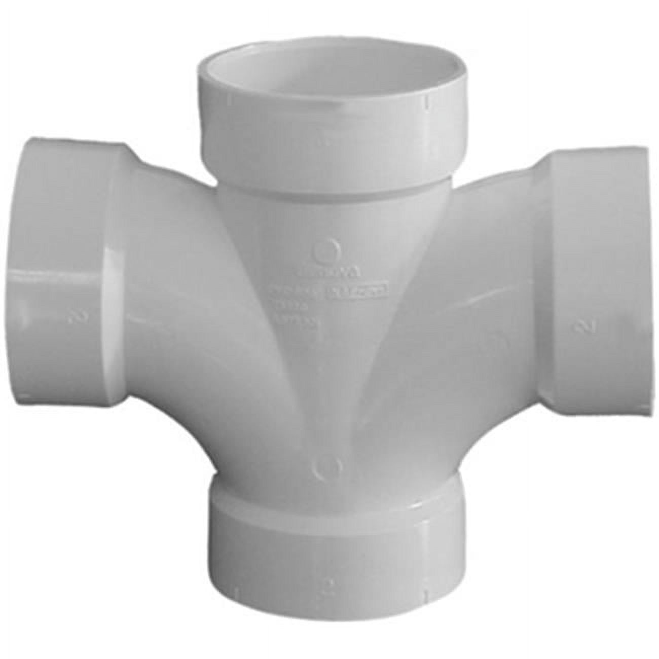 IPEX 192187 1.5 in. PVC Drain Waste Vent Double Sanitary Tee - Walmart.com