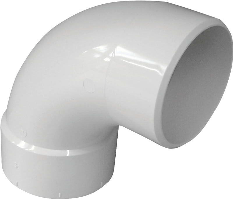 IPEX 414173BC Sewer Long Turn Sweep Pipe Elbow, 3 in, Spigot x Hub, 90 ...