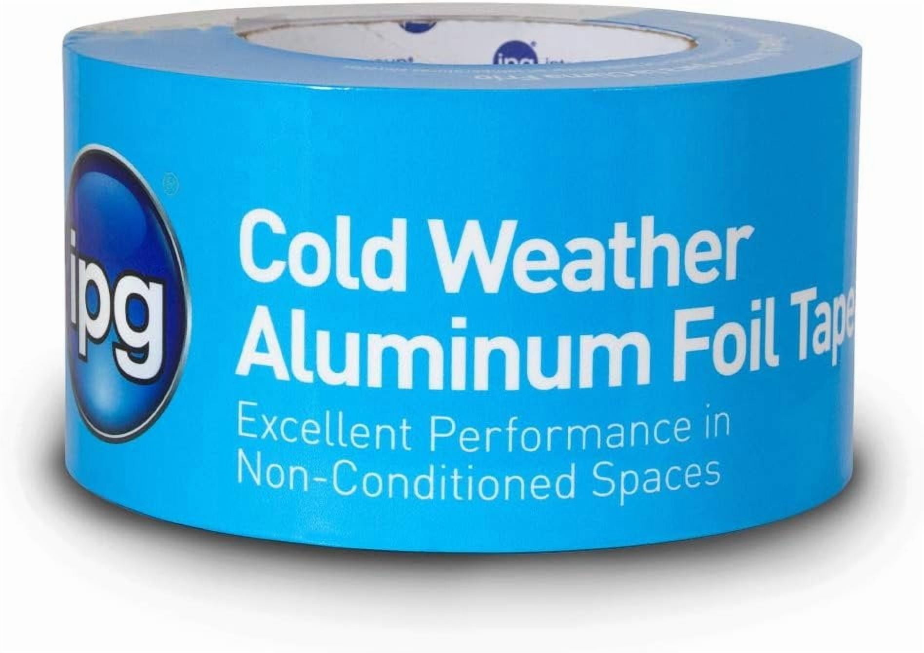 IPG Cold Weather Aluminum Foil Tape, 2" x 50 yd, Silver Single Roll ...