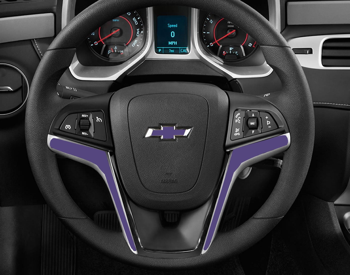 IPG Compatible with 2012-2015 Camaro Carbon Fiber Steering Wheel Accent ...
