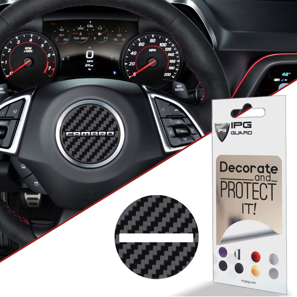 IPG Compatible with 2017-2024 Camaro Carbon Fiber Steering Wheel Accent ...