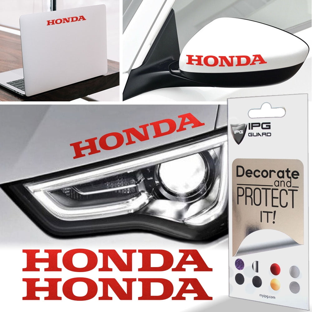 IPG Compatible with Honda Logo Letter 6" Vinyl Decal Sticker (2 Units ...