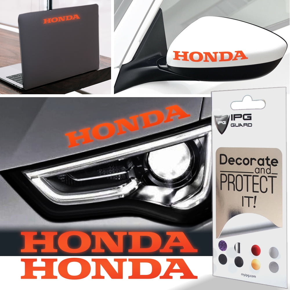IPG Compatible with Honda Logo Letter 6" Vinyl Decal Sticker (2 Units ...