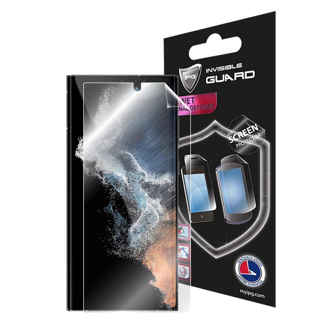 IPG For SAMSUNG Galaxy S22 Ultra SCREEN Protector Invisible Touch ...