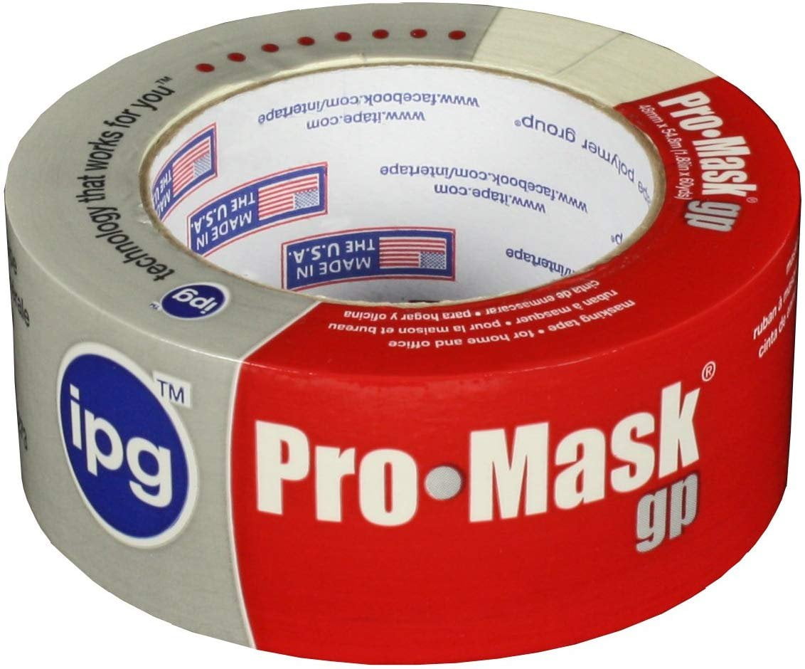IPG ProMask GP, General Purpose Masking Tape, 1.88" x 60 yd Single Roll ...