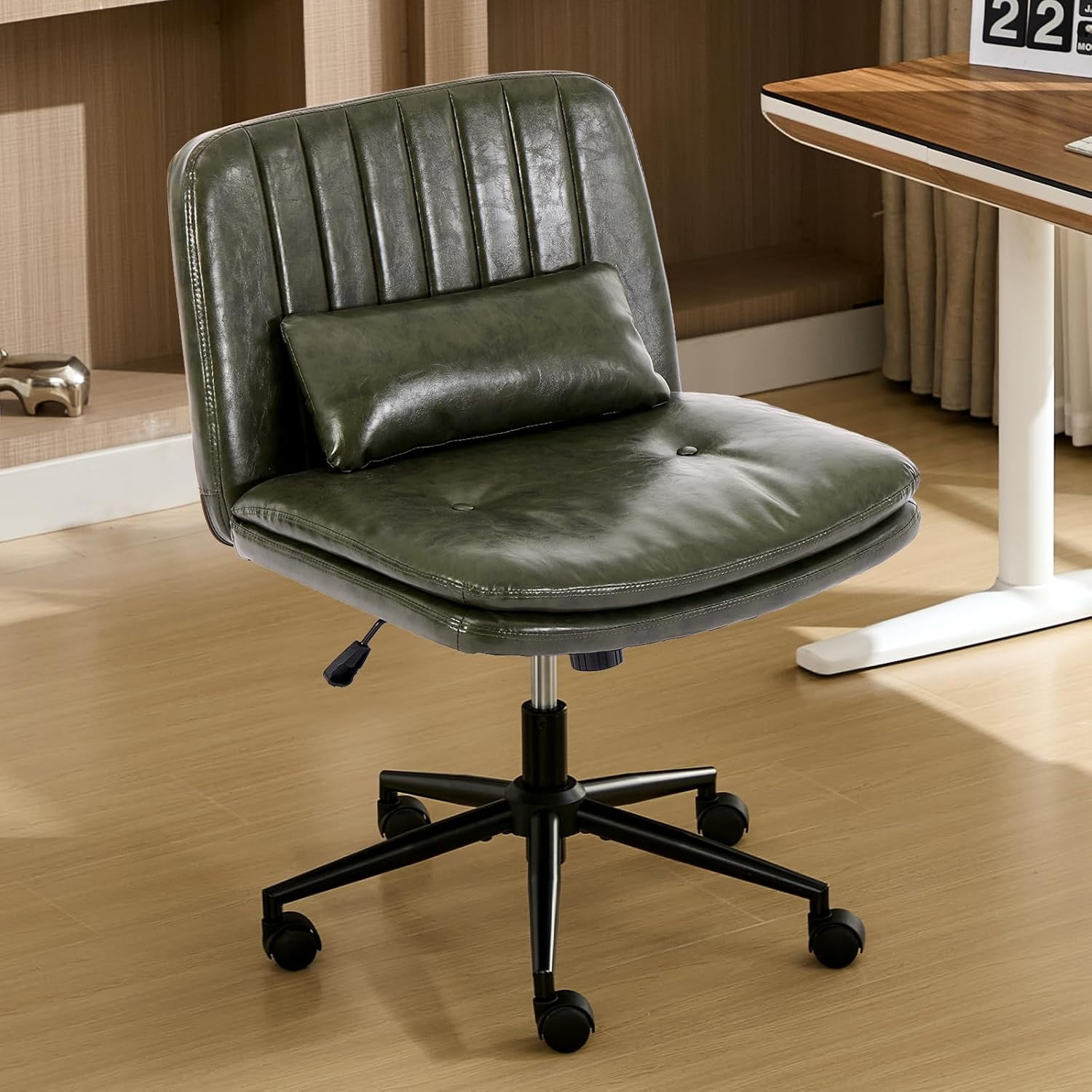 IPKIG Criss Cross Chair, Small Office Computer Desk Chair with Wheels ...