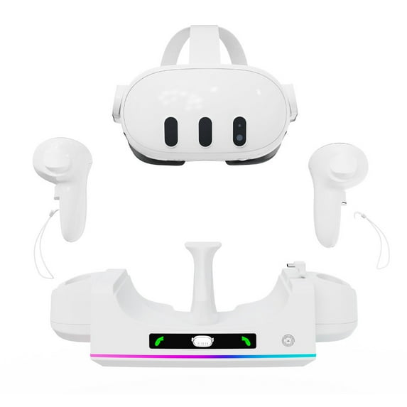 IPLAY Wall-Mounted Colorful Charging Dock for Meta Quest 3S & Quest 3 ...
