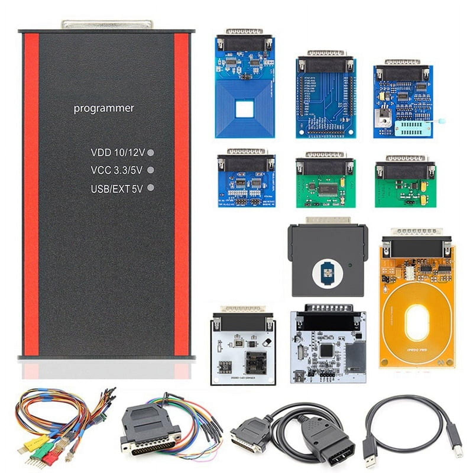 IPROG Pro V87 Full Set ECU Key Programmer Iprog+ Eeprom IMMO Car Radio ...