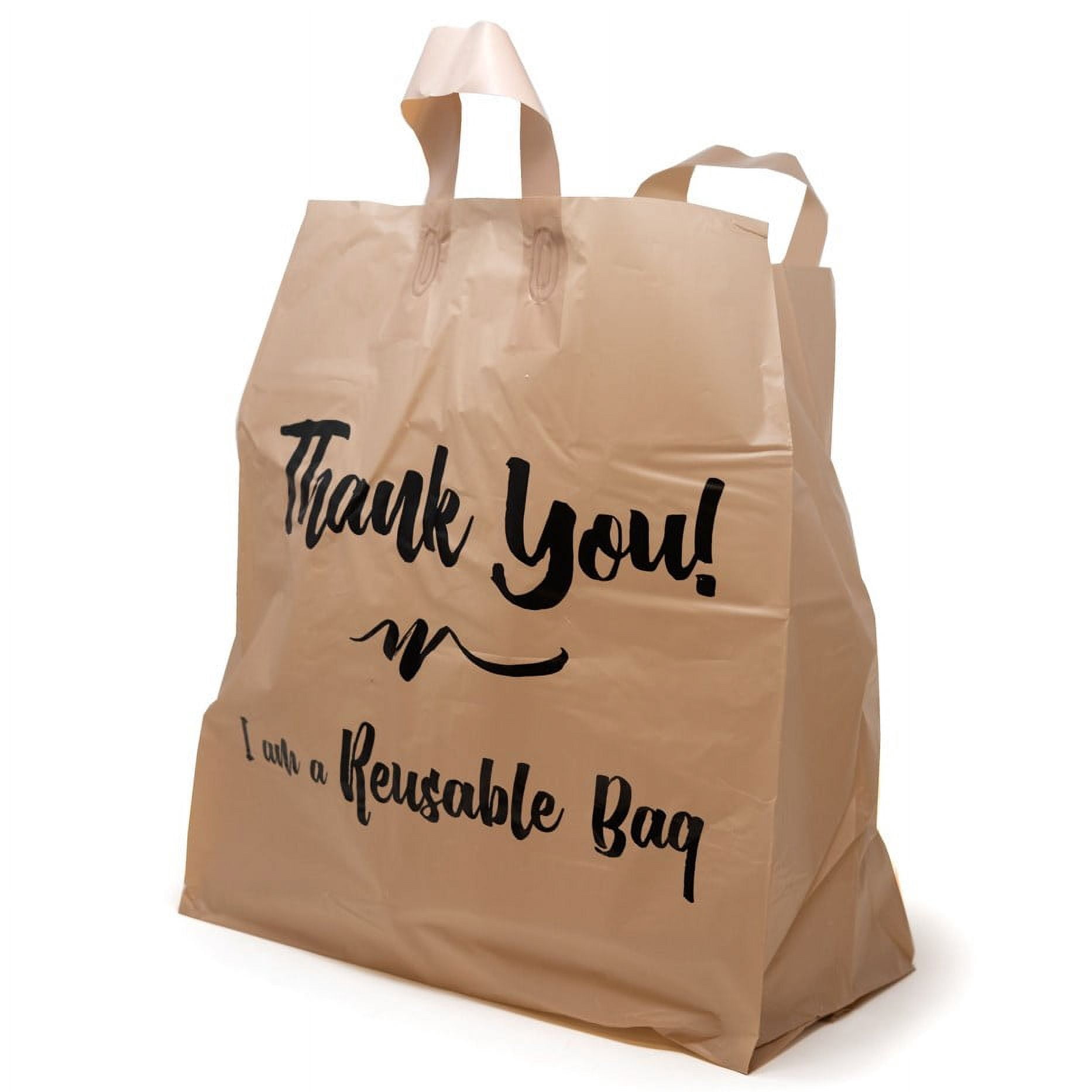 IPS Reusable 2.25 Mil Self-Standing Bag, Brown 12" x 6.75" x 14" | 250 ...