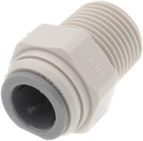 IPW Industries Inc-John Guest - Acetal Male Connector Quick Connect Fitting 3/8" OD/ 3/8" NPT ...