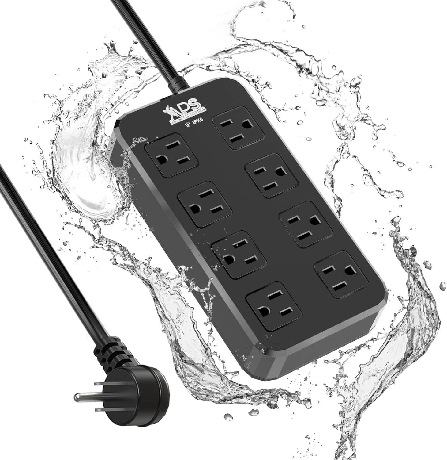 IPX6 Outdoor Power Strip Weatherproof, Waterproof Surge Protector with ...