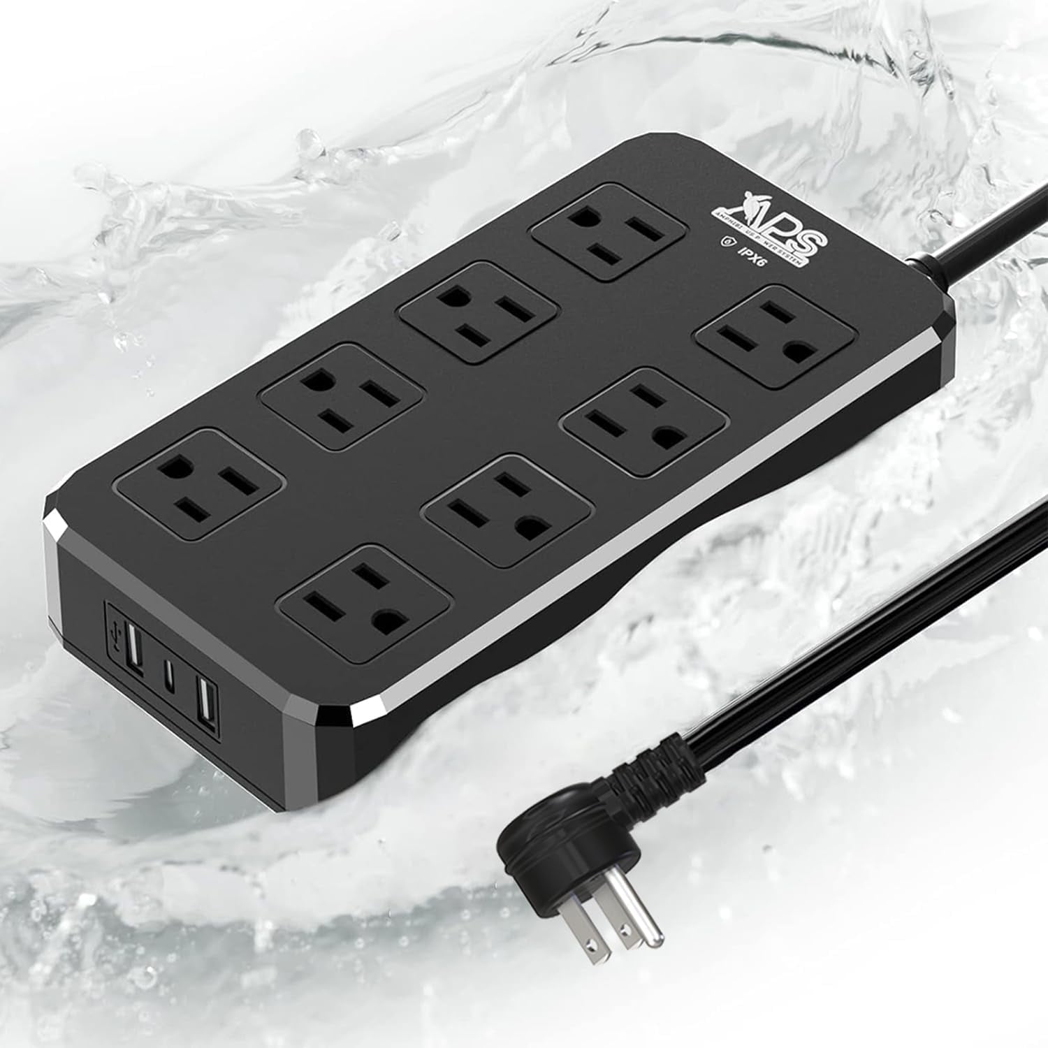 IPX6 Outdoor Power Strip Weatherproof, Waterproof Surge Protector with ...