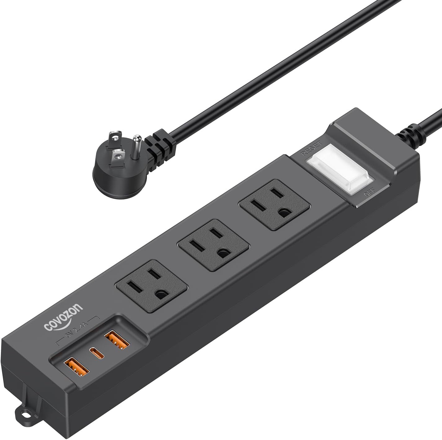 covozon Weatherproof Power Strip, Waterproof Surge Protector, 3 AC Wide ...