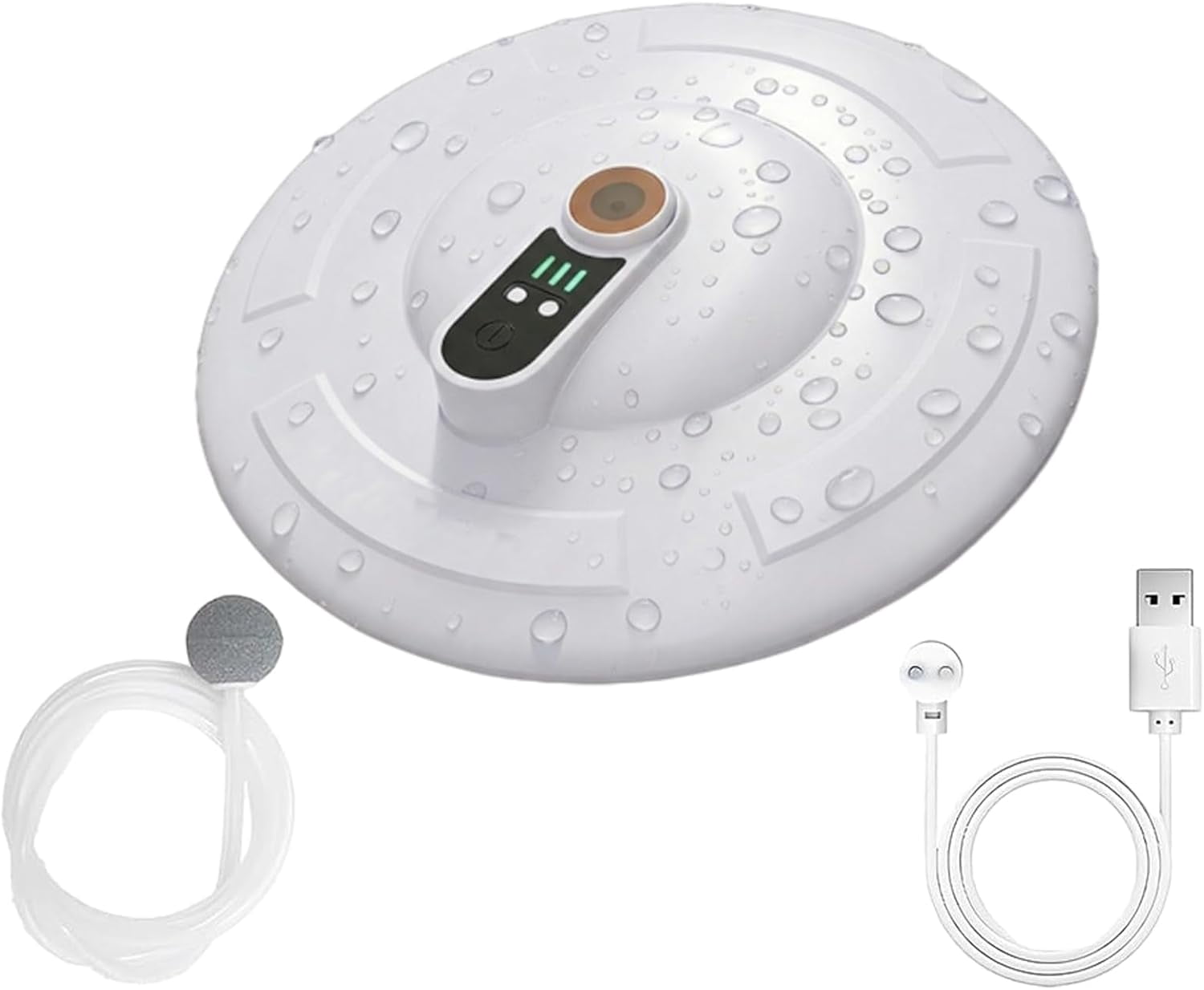 IPX7 Floating & Rechargeable Bait Bucket Aerator,Portable Oxygen Pump ...