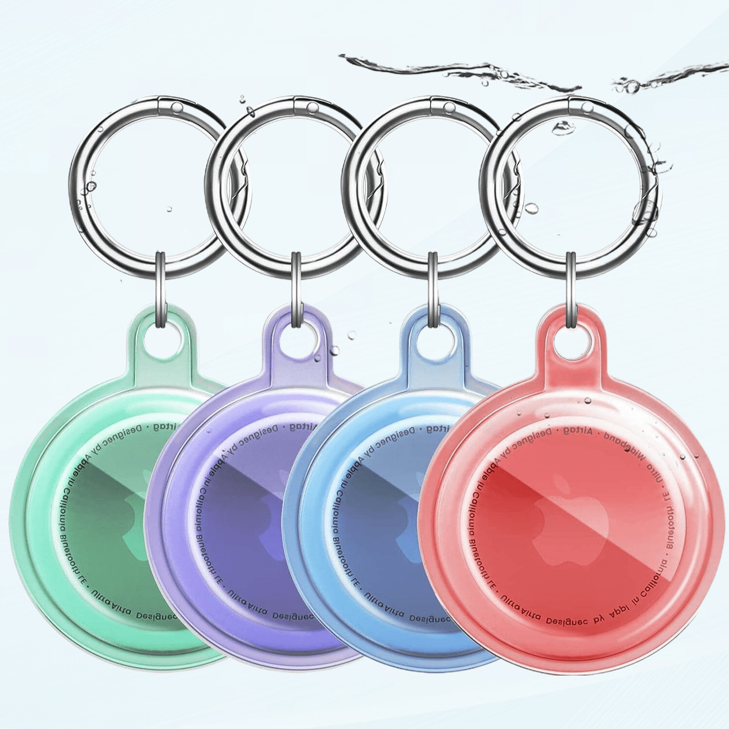 IPX8 Waterproof Airtag Holder,4 Pack AirTag Case for Apple Air Tags ...