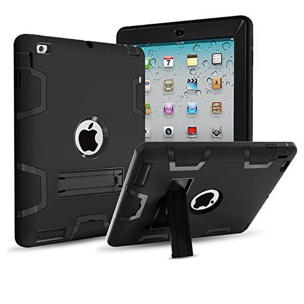 Mignova Hybrid Protective Case for iPad 4/3/2 with Built-in Kickstand ...